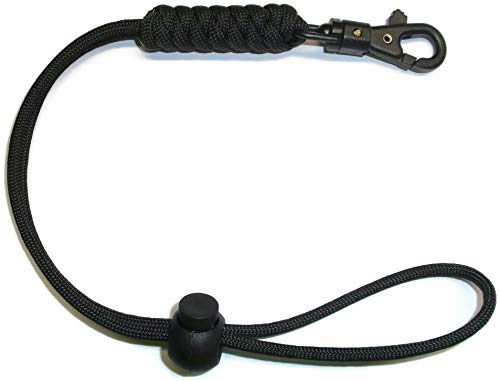 RedVex 550lb Paracord/Survival Lanyard - 12" - Black - Rattlesnake ...